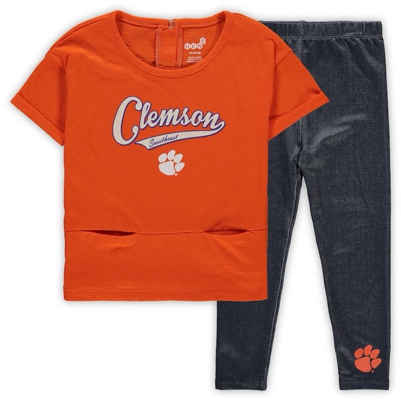 Gen2 | Matching Sets | Clemson Tigers Girls Preschool Stadium Tshirt ...